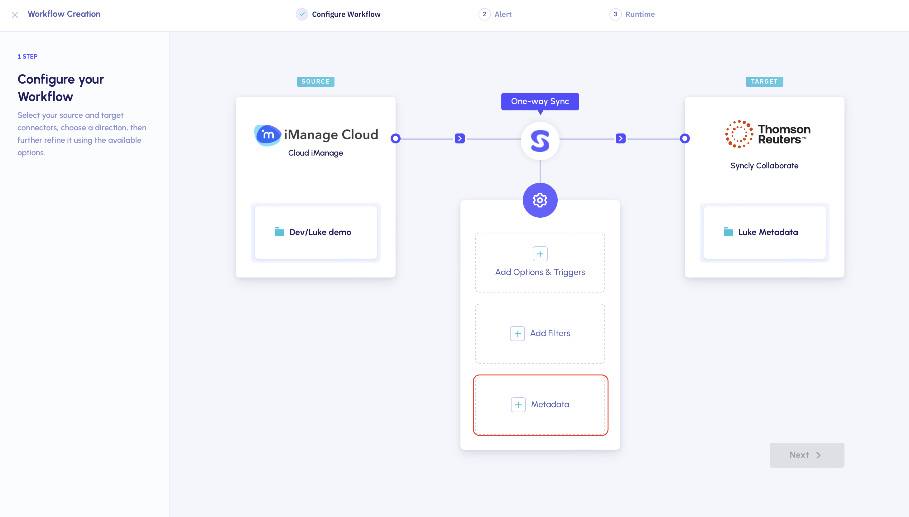 How to configure File Metadata Workflows – Syncly