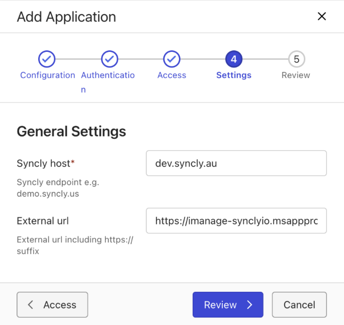 iManage on-premis Connector – Syncly